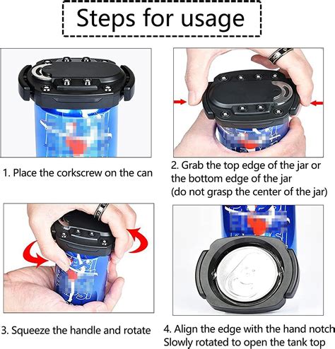 Can Opener Manual Beer Hand Held Safety Can Opener Bottle Opener Can Cutter Top Remover Pulls