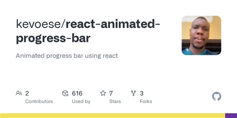 Github Kevoesereact Animated Progress Bar Animated Progress Bar