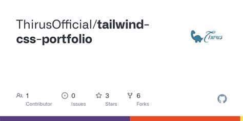 GitHub ThirusOfficial Tailwind Css Portfolio