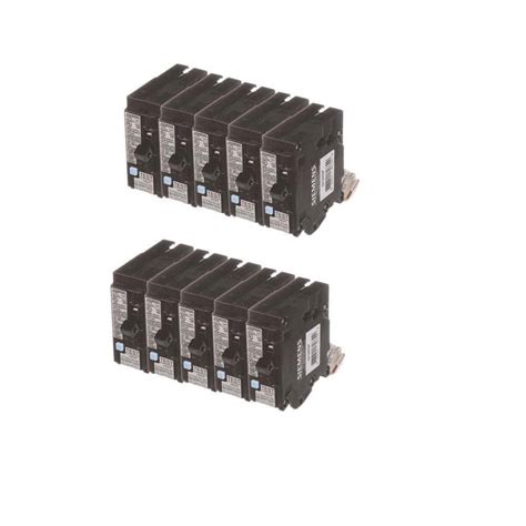 Siemens 20 Amp Single Pole Dual Function Circuit Breakers 10 Pack Bunqdf10 The Home Depot