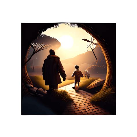 Fathers Legacy Sons Journey A Digital Graphic · Creative Fabrica
