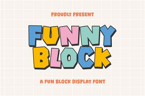 Funny Block Font By Dani 7ntypes · Creative Fabrica