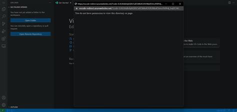 You Don T Have Permission To View This Page Error When Trying To Enable Settings Sync With A