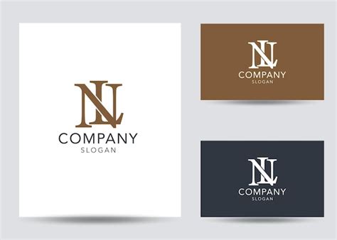 Premium Vector Modern Monogram Initial Letter Ln Logo Design Template
