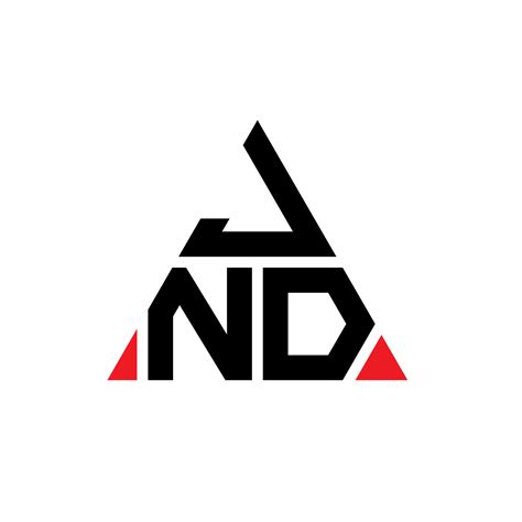 Jnd Triangle Letter Logo Design With Triangle Shape Jnd Triangle Logo