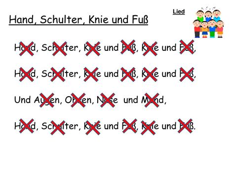 Kopf Schulter Knie Und Fuß Text Texte Préféré