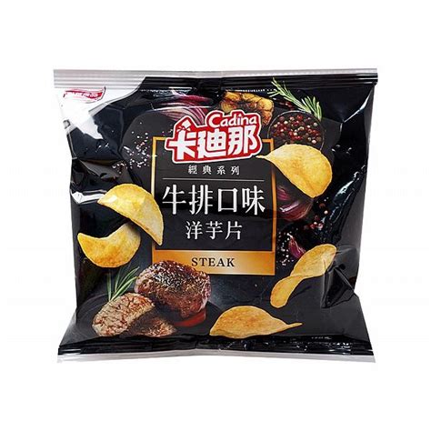 Cadina 卡廸那 洋芋片牛排口味19g 小包【小三美日】ds013292 洋芋片 Yahoo奇摩購物中心