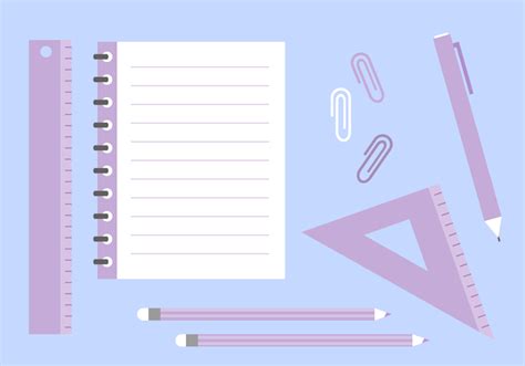 School Supplies Vector 95669 Vector Art At Vecteezy