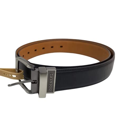 Ripley CINTURÓN O CORREA HOMBRE DOCKERS TAN NEGRO