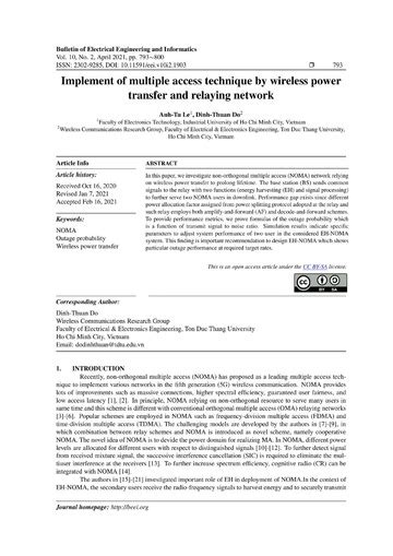 Implement Of Multiple Access Technique By Wireless Power Transfer And
