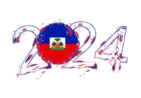 Year In Grunge Style With Flag Of Haiti Vector Art At Vecteezy