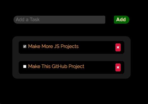 GitHub AbRahman Ra To Do List A To Do List App That Enables The User To Add And Remove The