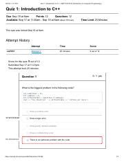 Understanding Quiz In Introduction To C Fundamentals Course Hero