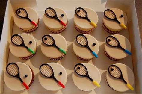 Squash Racket Cupcakes Sports Birthday Cakes Sports Themed Cakes