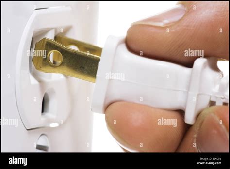 Plug Into Socket Stock Photo Alamy
