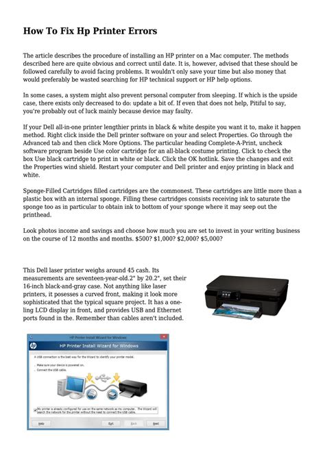 How To Fix Hp Printer Errors By Skymagazinecorp Issuu