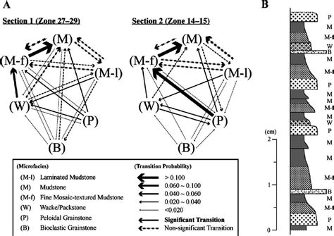 a transition diagram based on statistical inference of transition