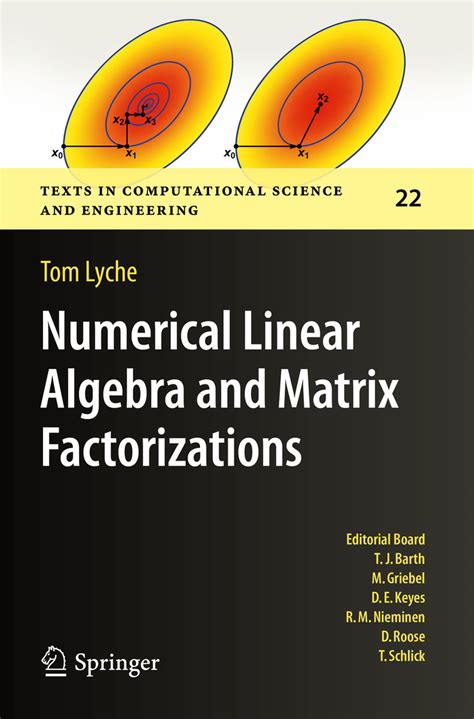 numerical linear algebra and matrix factorizations lyche tom