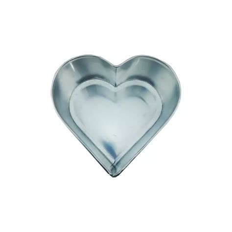 Molde Corazón Aluminio Para Tortas 1 Libra Y Media Generico