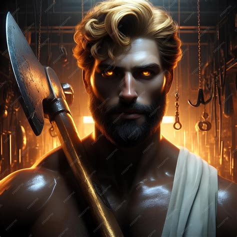 Premium Ai Image Incredible Greek God Hephaestus Hero Of The Gods Of
