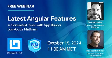 Free Webinar Latest Angular Features In Generated Code With App