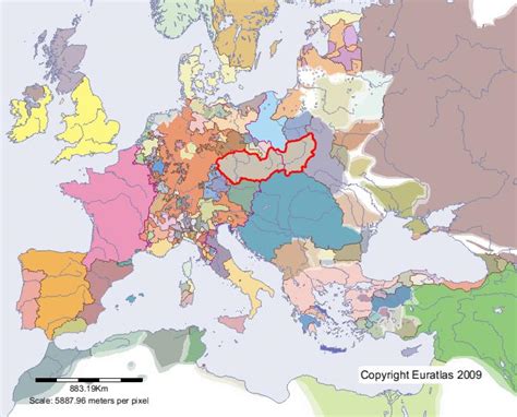 Euratlas Periodis Web - Map of Bohemia in Year 1300