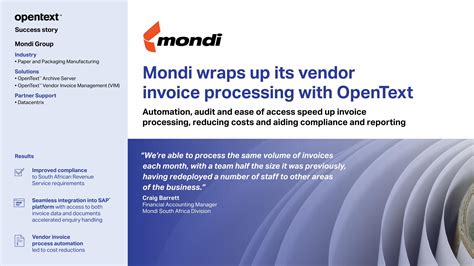 PDF TM Invoice Processing With OpenText Vendor Invoice Management