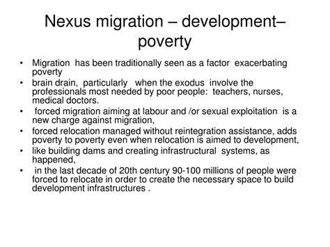 Ppt Migration And Development Nexus Codéveloppment From International