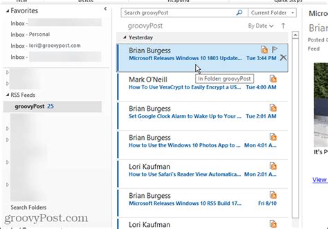RSS Feeds In Outlook Communication Square Knowledge Base