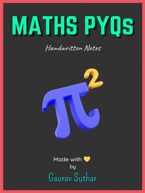 Maths Pyqs Pdf