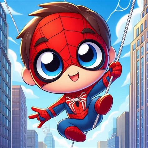 Um personagem de quadrinhos está voando pelo ar um homem aranha em