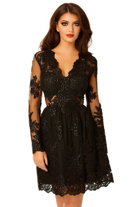 Rochie Selin Neagra Rochie De Seara Scurta Miss Grey