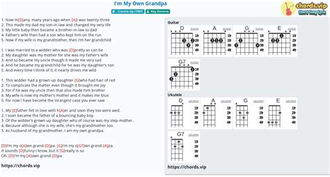 Chord Im My Own Grandpa Tab Song Lyric Sheet Guitar Ukulele