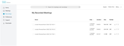 Solved Can T Download Locally Webex ARF Recording Cisco Community
