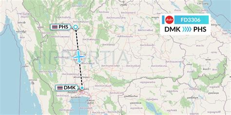 FD3306 Flight Status Thai AirAsia Bangkok To Phitsanulok AIQ3306