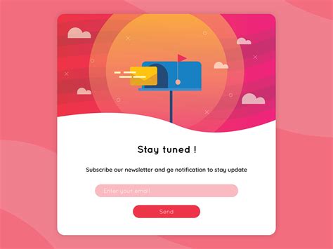 Subscribe Popup Behance