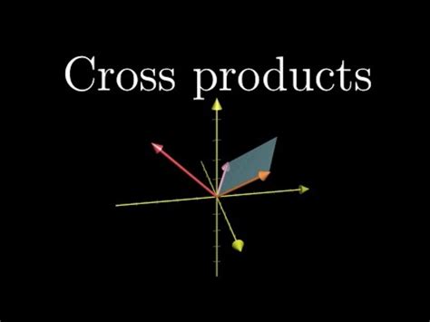 Cross Products Essence Of Linear Algebra Chapter 8 Instructional Video For 11th Higher Ed