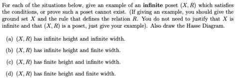 Solved For Each Of The Situations Below Give An Example Of