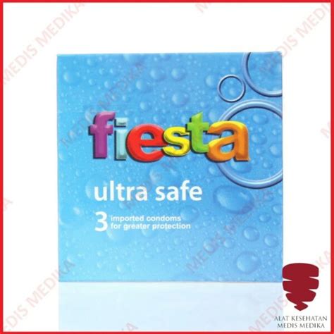Fiesta Ultra Safe Isi Kondom Tebal Alat Kontrasepsi KB Pria Wanita Medis Medika