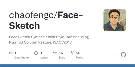 GitHub Chaofengc Face Sketch Face Sketch Synthesis With Style Transfer Using Pyramid Column