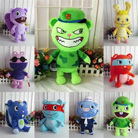 40cm Happy Tree Friends Anime Plush Dolls Htf Flippy Plush Toys