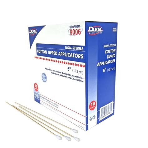 Dukal 6 Cotton Tipped Applicator 100