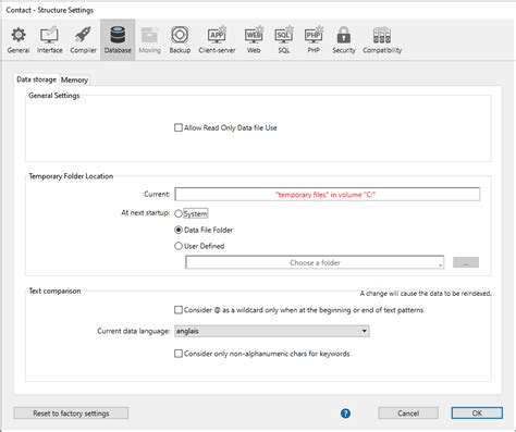 Settings 4D Docs
