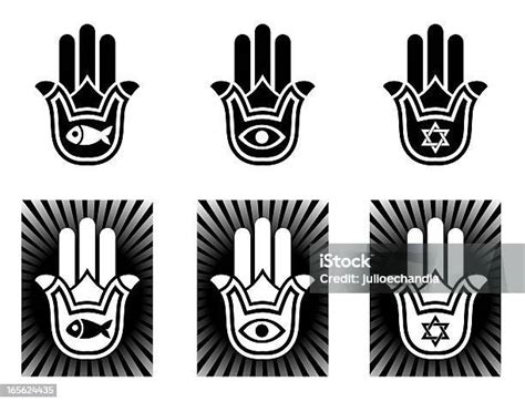 Hamsa 손 함사 문양에 대한 스톡 벡터 아트 및 기타 이미지 함사 문양 개념 바위 Istock