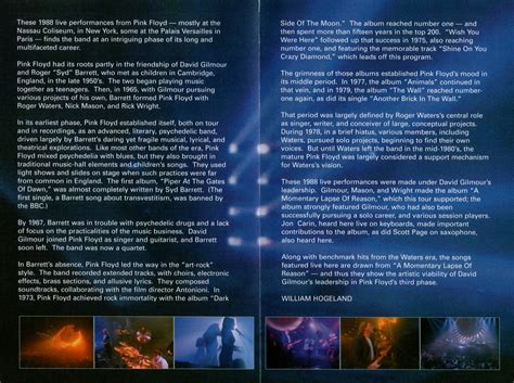 Pink Floyd Ilustrado 2009 Shine On Live Pink Floyd