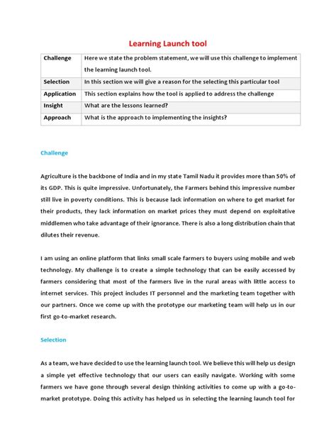 Learning Launch Tool Pdf Smartphone Mobile App