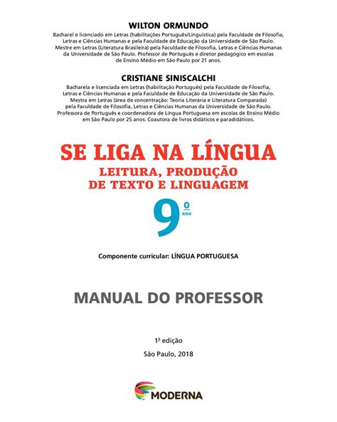 Se Liga Na Língua Literatura Produção De Texto Linguagem Respostas