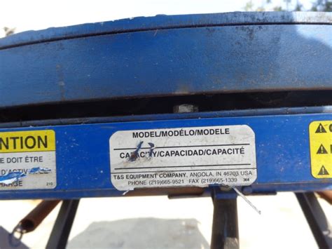 T And S Equipment Ez Loader Self Leveling Pallet Carousel Positioner