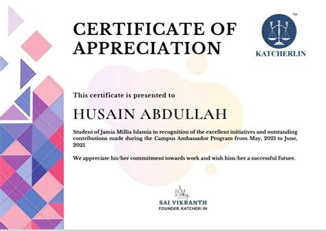 Husain Abdullah On Linkedin Successfully Completed My Campus