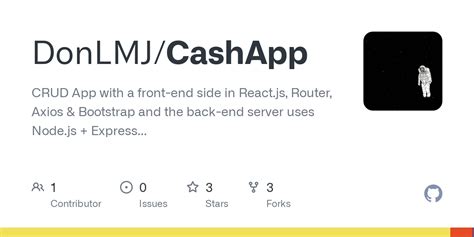 GitHub DonLMJ CashApp CRUD App With A Front End Side In React Js